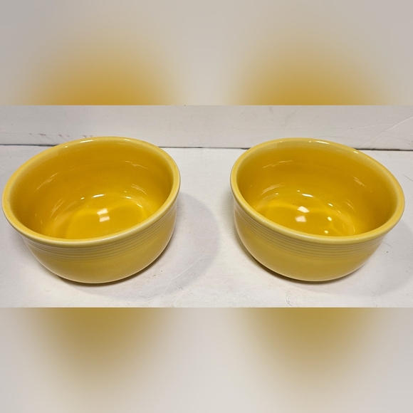 Fiestaware | Kitchen | Vintage Set Of 2 Fiesta Sunflower Yellow Large ...